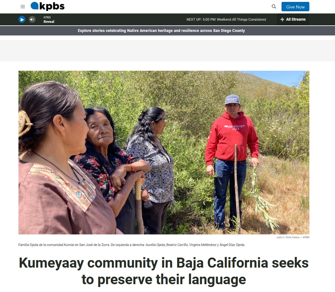 Preserving Kumeyaay Language – Friends of Rose Creek